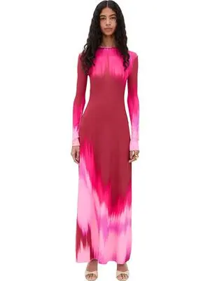 Eywasouls Malibu Sam Maxi Dress - Pink Colorflow