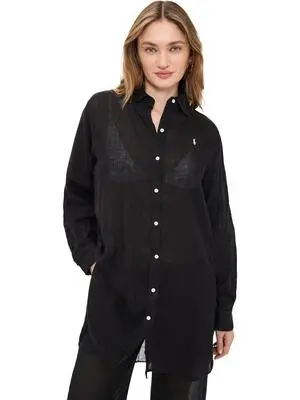 Polo Ralph Lauren Boyfriend Shirt - Black