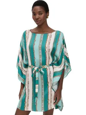 L'Agence Alia Belted Stripe Tunic - Multi