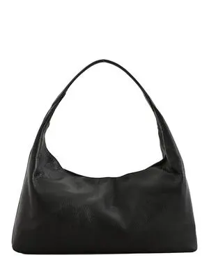 Madewell Slouchy Leather Shoulder Bag - True Black