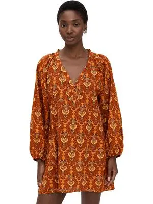 Eywasouls Malibu Iman Mini Dress - Amber Lotus