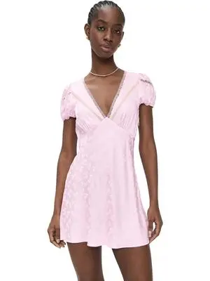 LoveShackFancy Sylara Mini Dress - Orchid Ice