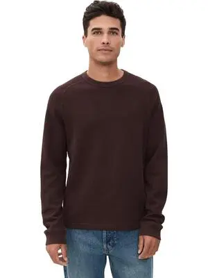 Madewell Long-sleeve Thermal Tee - Coffee Bean