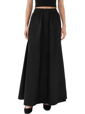 Co Poplin Parachute Skirt - Black