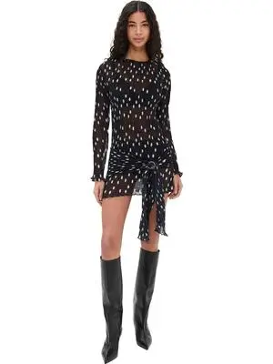 Lioness Ford Mini Dress - Noir Polka
