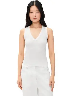 Cotton Citizen Verona U Neck Tank - Pearl