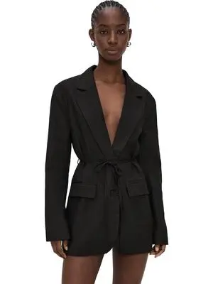 Lioness Olympia Blazer Dress - Noir