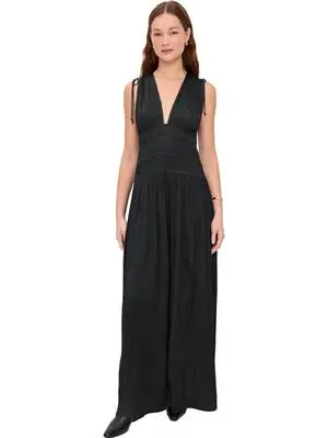 ULLA JOHNSON Tasneem Deep V Gown