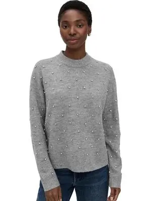 PISTOLA Aura Crystal-embellished Sweater - Charcoal Diamonte