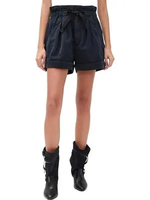 Isabel Marant Nirma Twill Shorts - Black