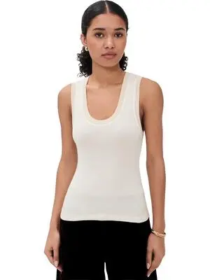 Free People Longer Days Tank - White Alyssum