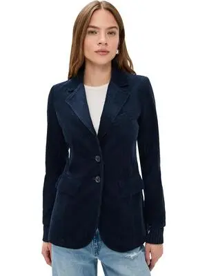 FAVORITE DAUGHTER Corduroy City Blazer - Navy