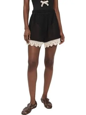 Sea Kendall Crochet Shorts - Black