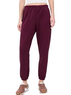 PERFECTWHITETEE French Terry Easy Sweatpants - Dark Burgundy