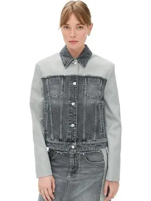 Stella McCartney Tailored Mixed Jacket - Grey Wash