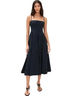 Staud Wylie Midi Dress - Black