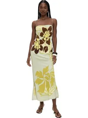 Sir The Label Amaia Floral Print Slip Dress - Floral Vine