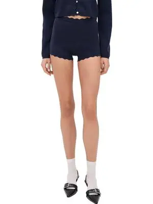 NIA Mazzy Knit Shorts - Navy