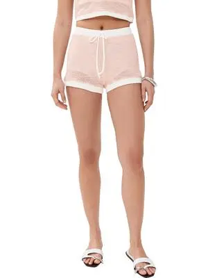 Peixoto Luca Textured Knit Shorts - Chateau Blush