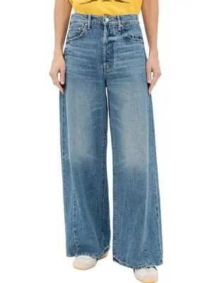 MOTHER Lil Pipe Dream Button Sneak Jeans - Folk Star