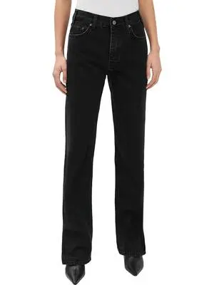 ANINE BING Roy Straight Leg Jeans - Vintage Black