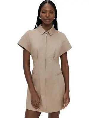 AMUR Jamila Shirt Dress - Sloth