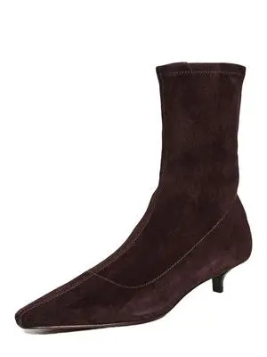 Madewell The Ciel Glove Ankle Boots - Chocolate Raisin