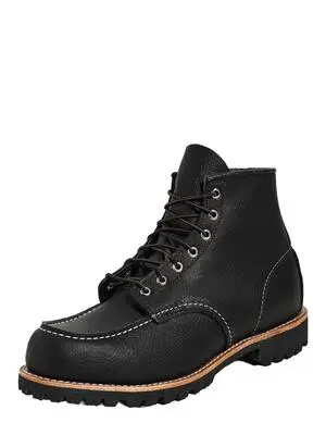 Red Wing Roughneck Leather Boots - Black Oil Slick