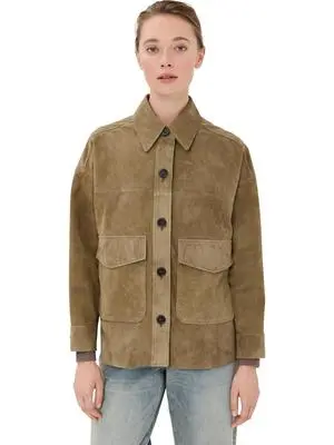 ARMA Kaylee Suede Jacket - Olive