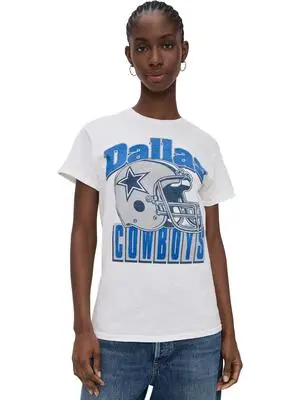 Junk Food Cowboys Throwback Helmut Tee - White