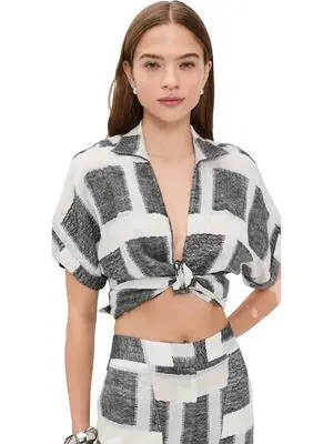 JBQ Chiara Top - Black Square