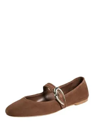 Larroude Verona Ballet Flats - Burnt Umber