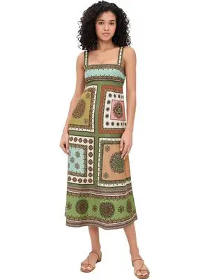 ALEMAIS Contina Day Printed Midi Dress - Multi