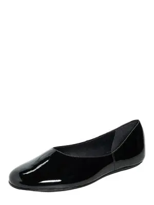 BLACK SUEDE STUDIO Ezra Flats - Black Patent Leather