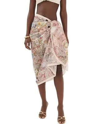 Zimmermann Printed Cotton Pareo - Patch Multi
