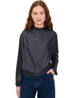 Staud Phoebe Silk Top - Nocturne