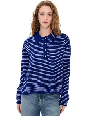 Lioness Mayfair Jersey Shirt - Blue Stripe