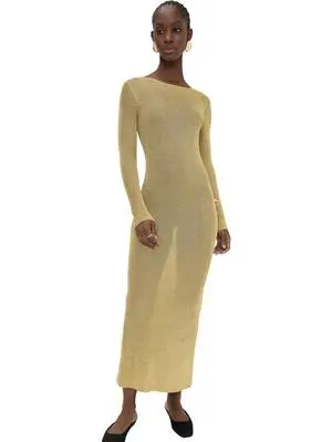 Staud Nikitta Maxi Dress - Gold