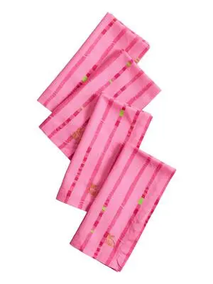 CONIGLIO PALM BEACH Napkin Set - Lane Lines Pink Float