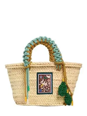 ALEMAIS ALÉMAIS Macrame Mini Basket Bag