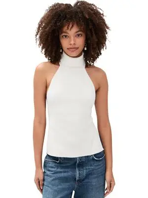 Cult Gaia Wake Knit Top Off White