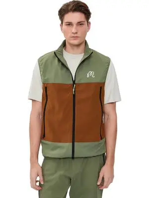 MALBON Foraging Fairways Albatross Vest - Olivine/pecan