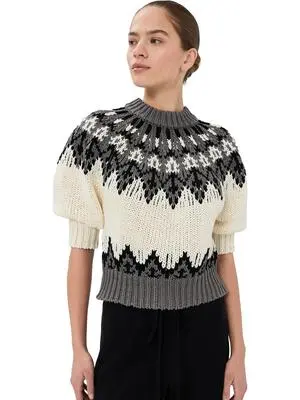 Altuzarra Marty Fair Isle Sweater - Toffee