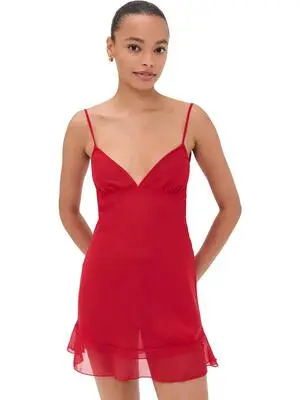 BELLA VENICE Butterfly Mini Dress - Red
