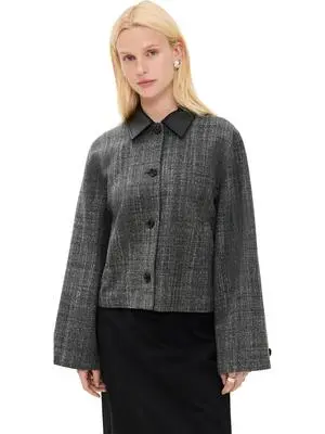 Theory Curve Sleeve Jacket - Charcoal Multi