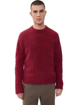 Nn07 Russell Alpaca Sweater - Cranberry