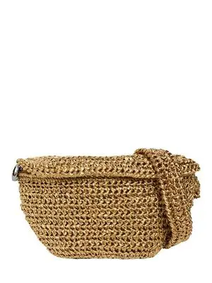 MARIA LA ROSA Raffia Hip Bag