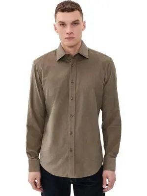 BOSS Joe Kent Button Down Shirt - Open Brown