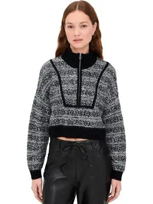 Staud Hampton Quarter Zip Sweater - Telluride