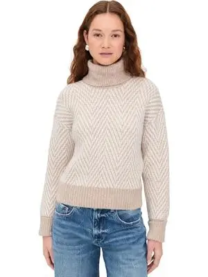 Z Supply Balkan Funnel Neck Sweater - Smoked Heather